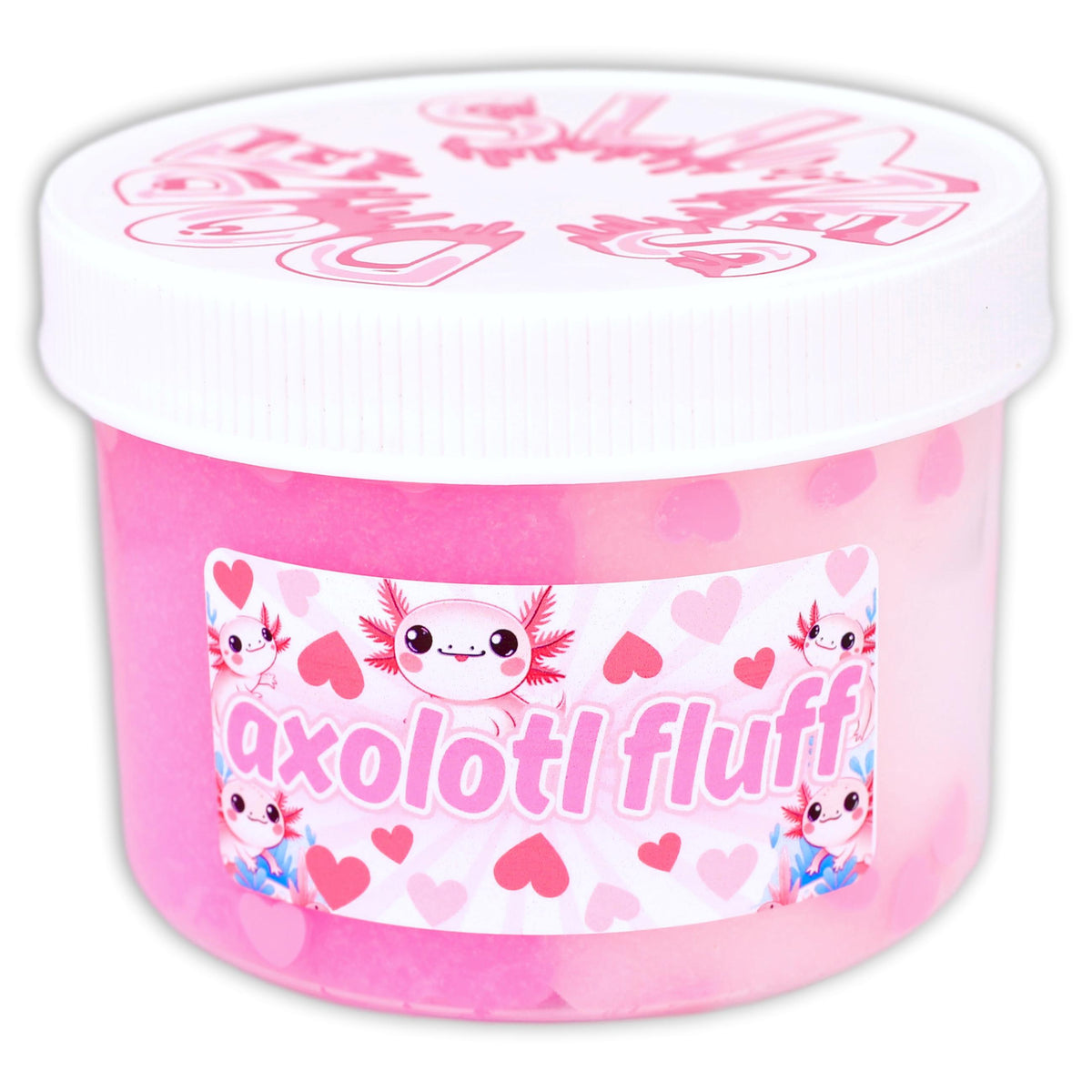 Axolotl Fluff Icee Textured Slime - Shop Slime - Dope Slimes