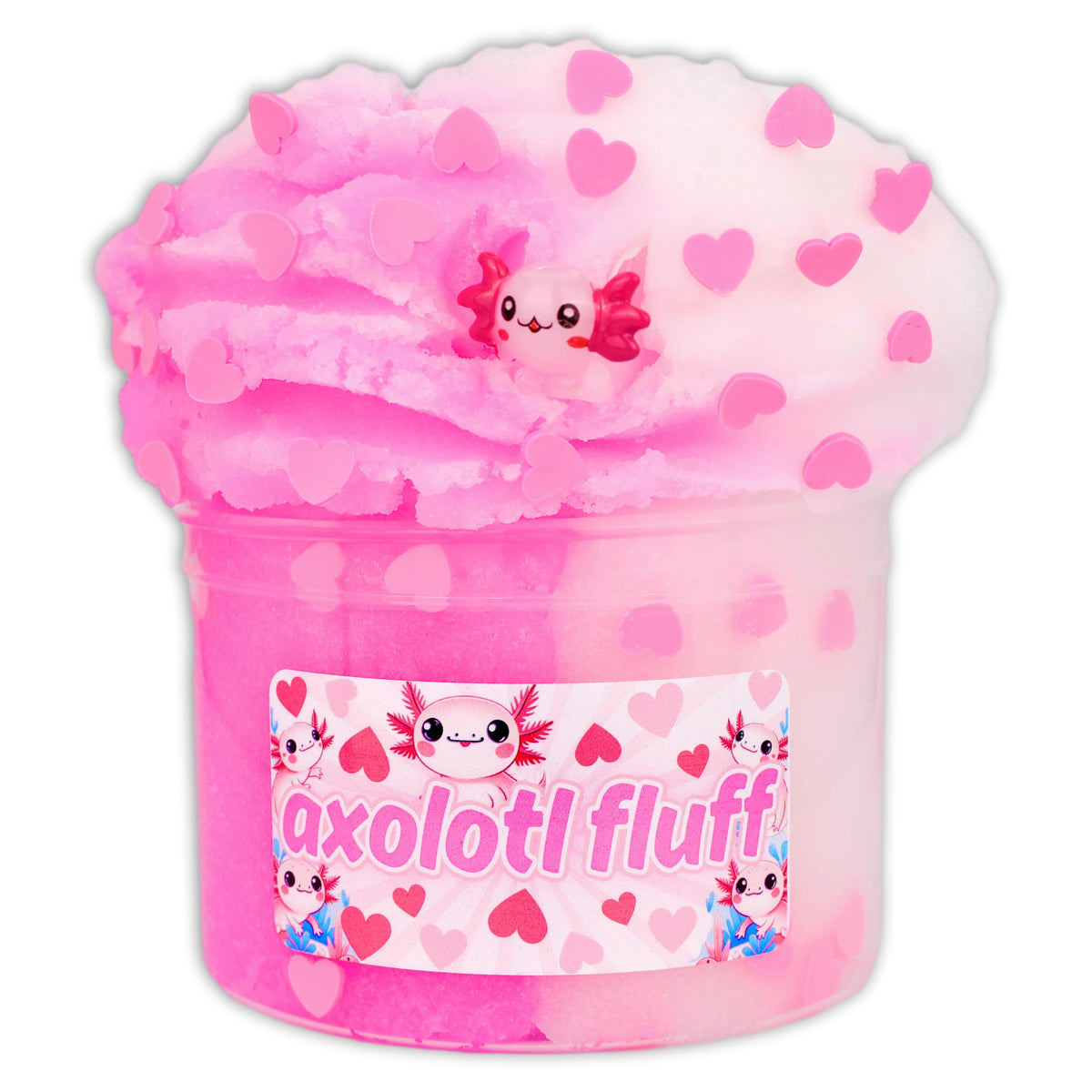 Axolotl Fluff Icee Textured Slime - Shop Slime - Dope Slimes