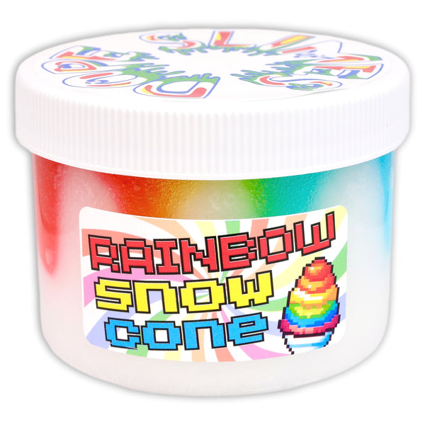 Rainbow Snow Cone Icee Slime - Shop Slime - Dope Slimes