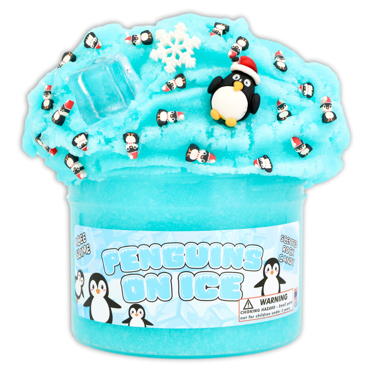 Penguins On Ice Icee Slime - Shop Christmas Slimes - Dope Slimes