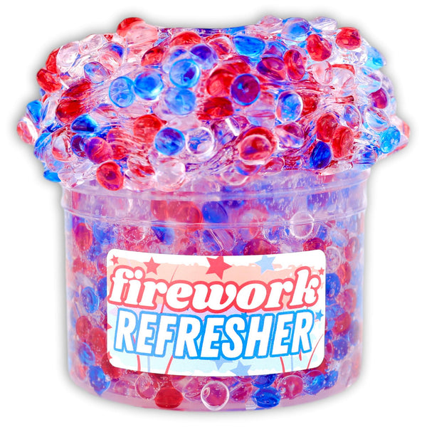 Firework Refresher Beaded Fishbowl Slime - Shop Slime - Dope Slimes