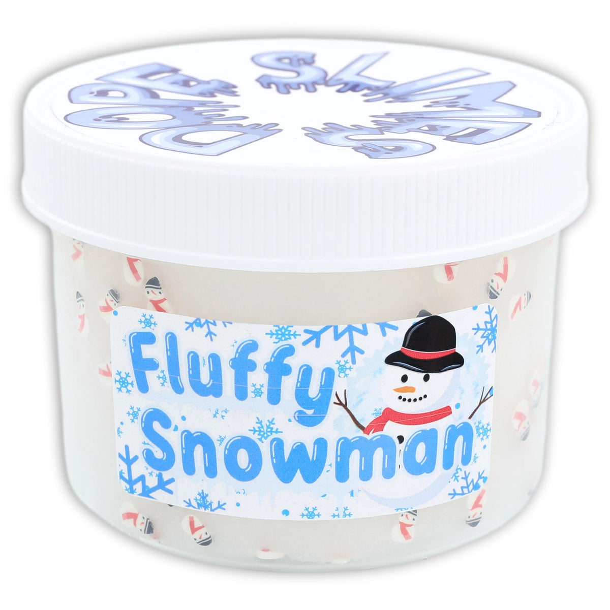 Fluffy Snowman Cloud Slime - Shop Christmas Slimes - Dope Slime