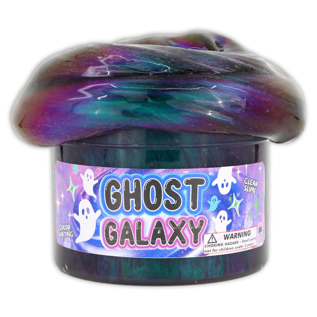 Ghost Galaxy Clear Halloween Slime - Shop Slimes - DOPESLIMES