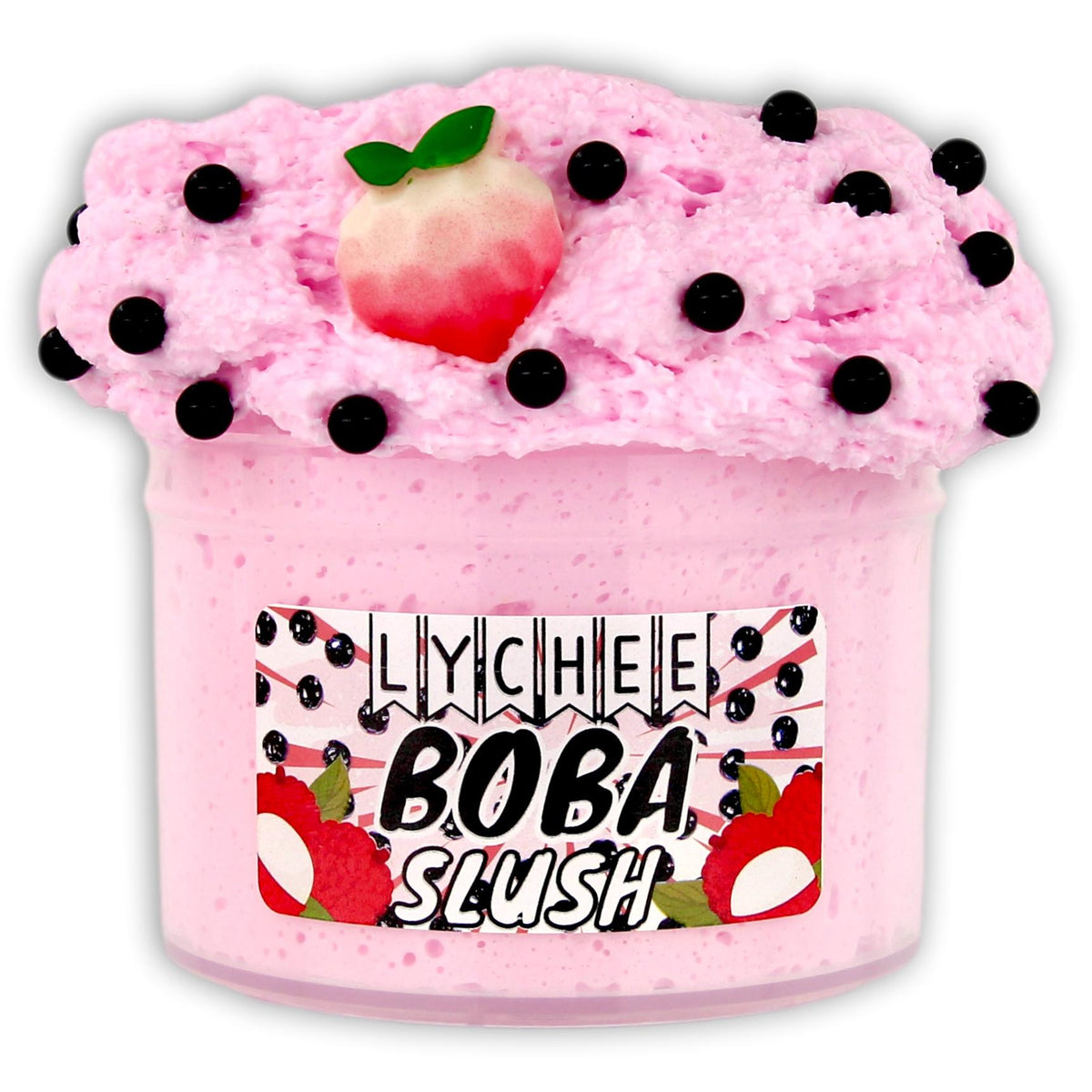 Lychee Boba Slush Snow Fizz - Shop Slime - Dope Slimes