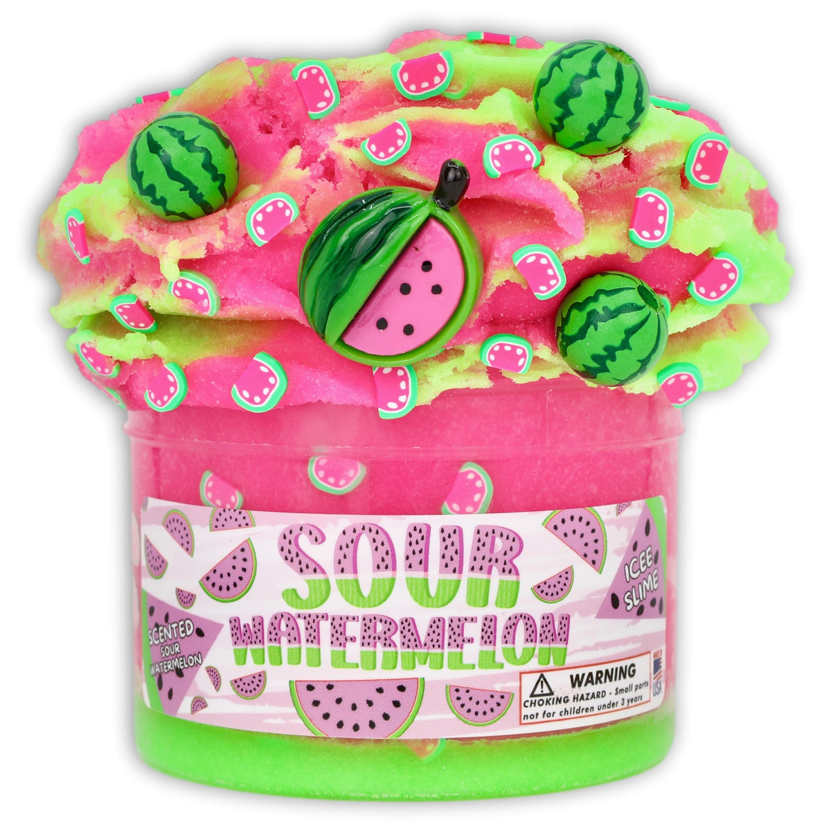 Sour Watermelon Icee Slime - Shop Slime - Dope Slimes