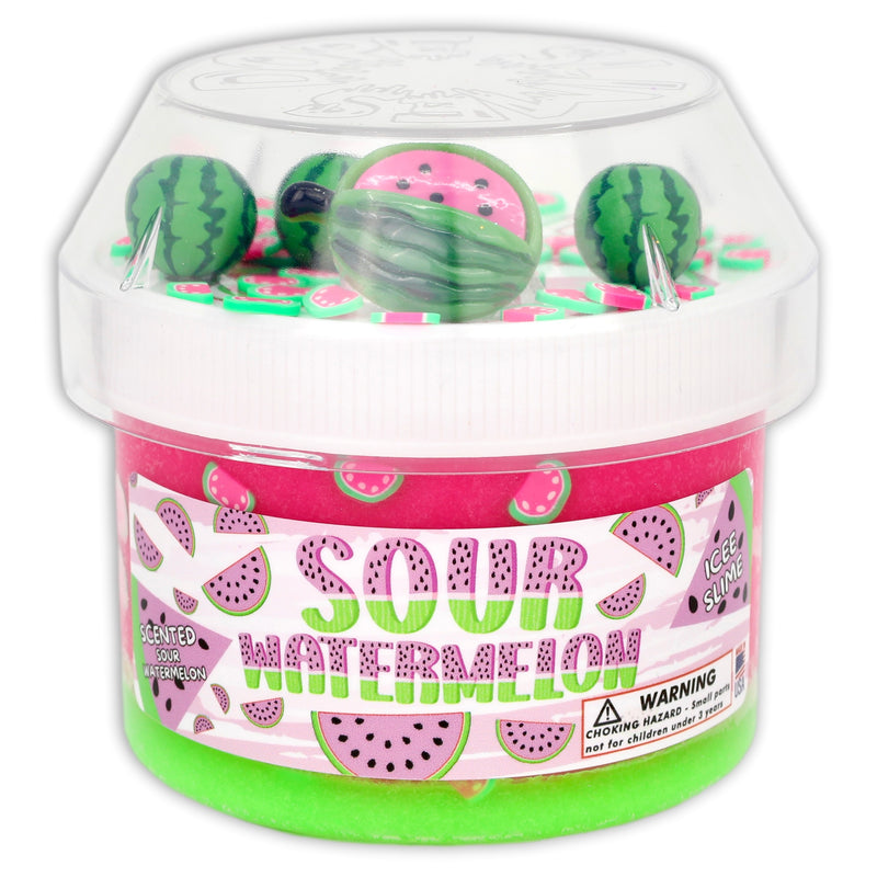 Sour Watermelon Icee Slime - Shop Slime - Dope Slimes