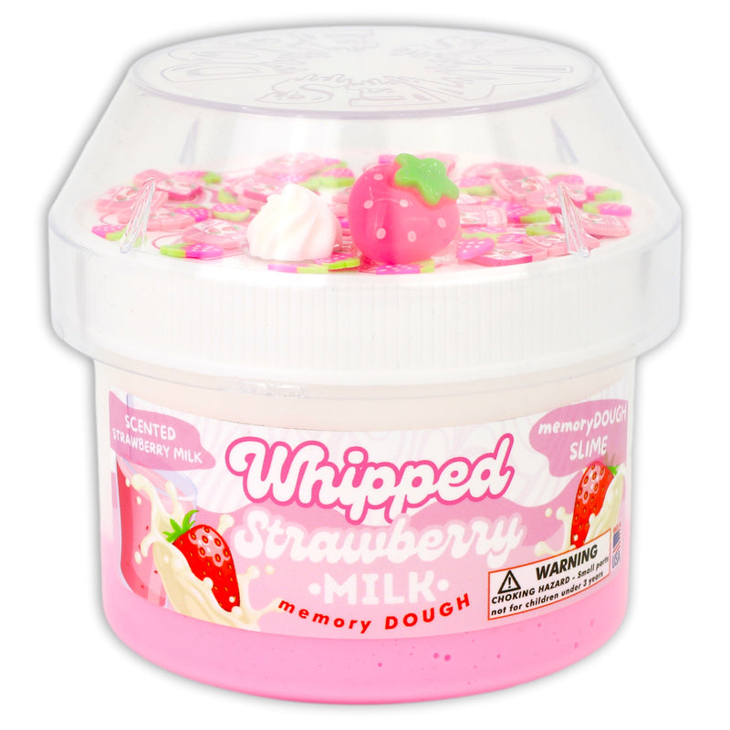 Whipped Strawberry Milk memoryDOUGH® Slime - Shop Slime - Dope Slimes