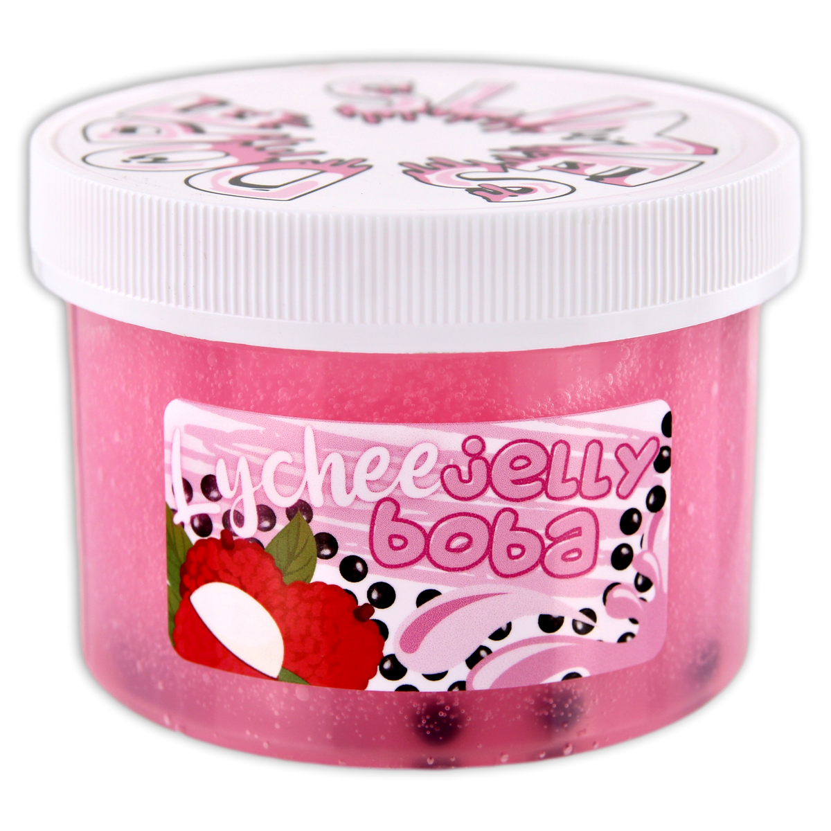 Lychee Jelly Boba Jelly Cube Slime - Shop Slime - Dope Slimes