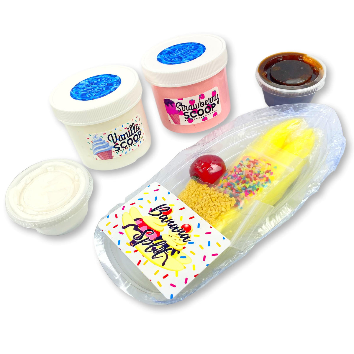 Banana Split DIY Slime - Shop Slime - Dope Slimes