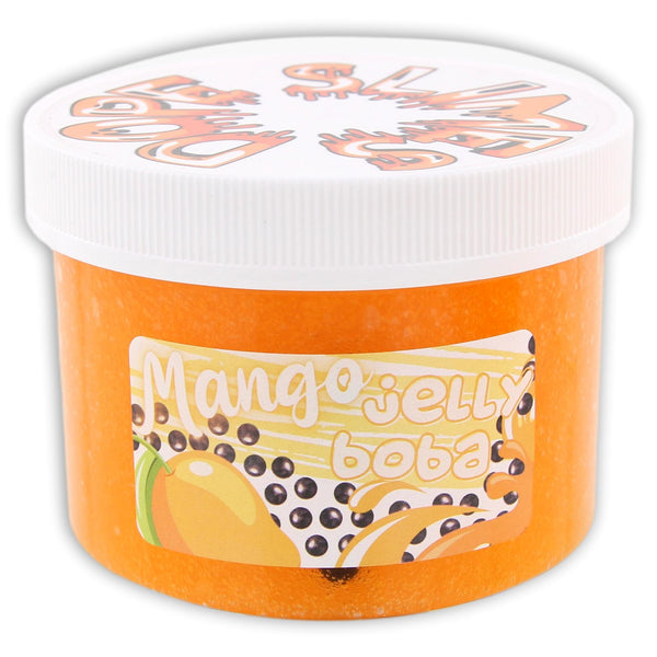 Mango Jelly Boba Clear Jelly Cube Slime - Shop Slime - Dope Slimes