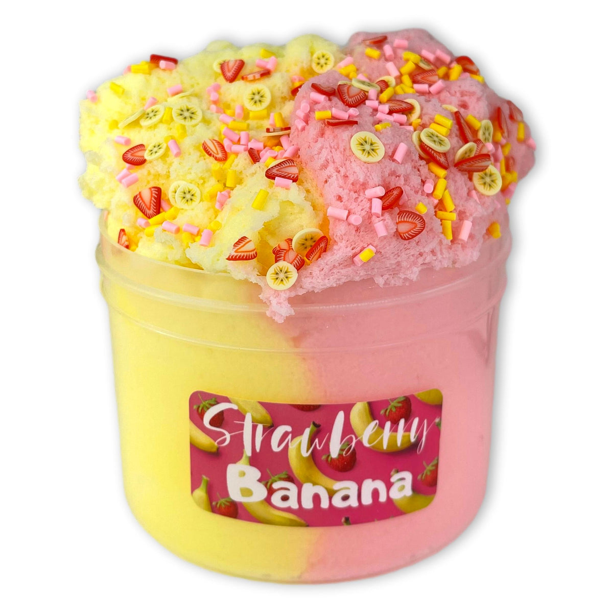Strawberry Banana Cloud Slime Scented - Buy Slime - DopeSlimes Shop