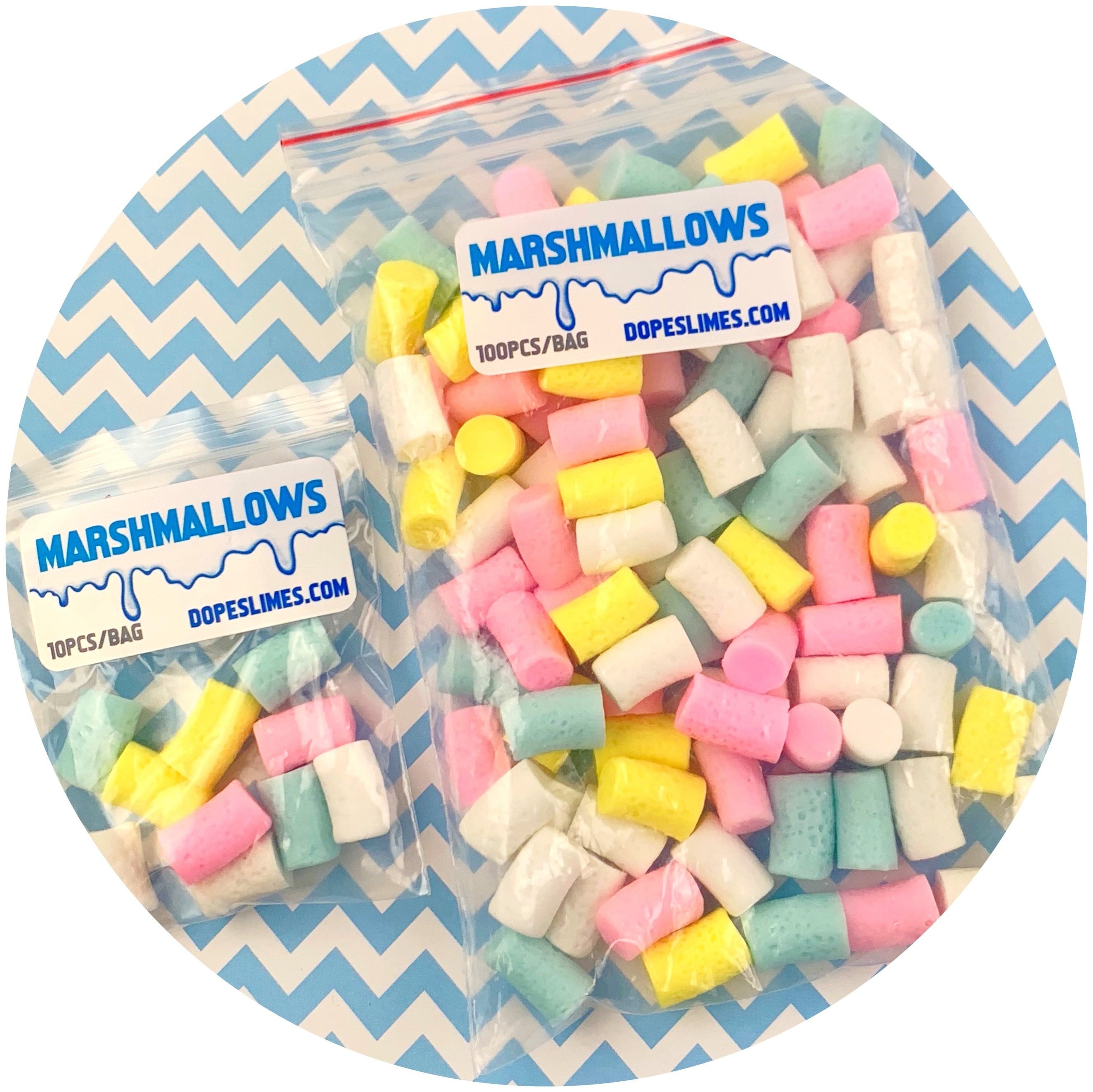 White Mini Marshmallows - Buy Slime Supplies - Dope Slimes