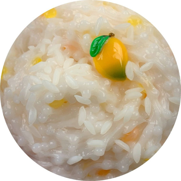 Mango Sticky Rice Slushee Slime - Shop Slime - Dope Slimes